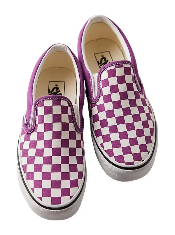 VANS Classic Checkered Slip-ons - Color Theory Willowherb