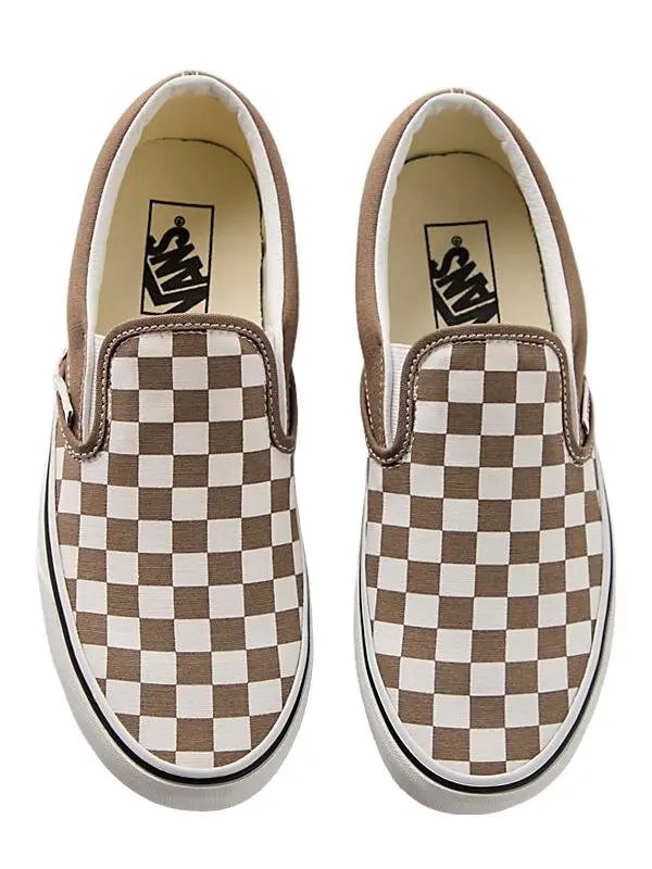 VANS Classic Checkered Slip-ons - Walnut