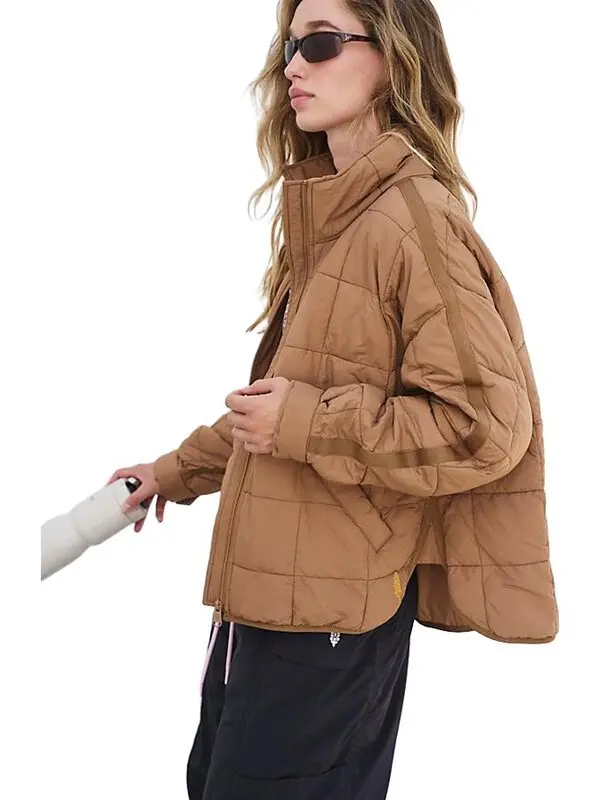 Free People Pippa Packable Puffer Jacket - Twig