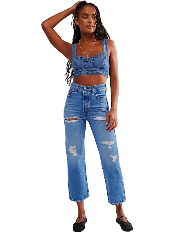 LEVI'S Ribcage Straight Ankle Jeans - Live For The Music