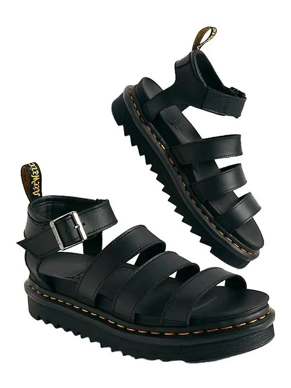 Dr. Martens Blaire Flatform Sandals - Black