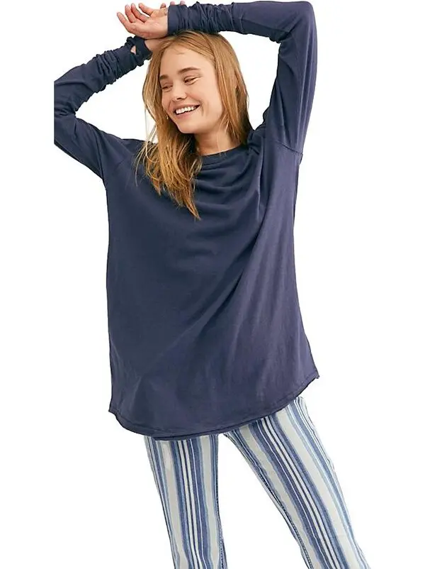 Free People We The Free Arden Tee - Navy
