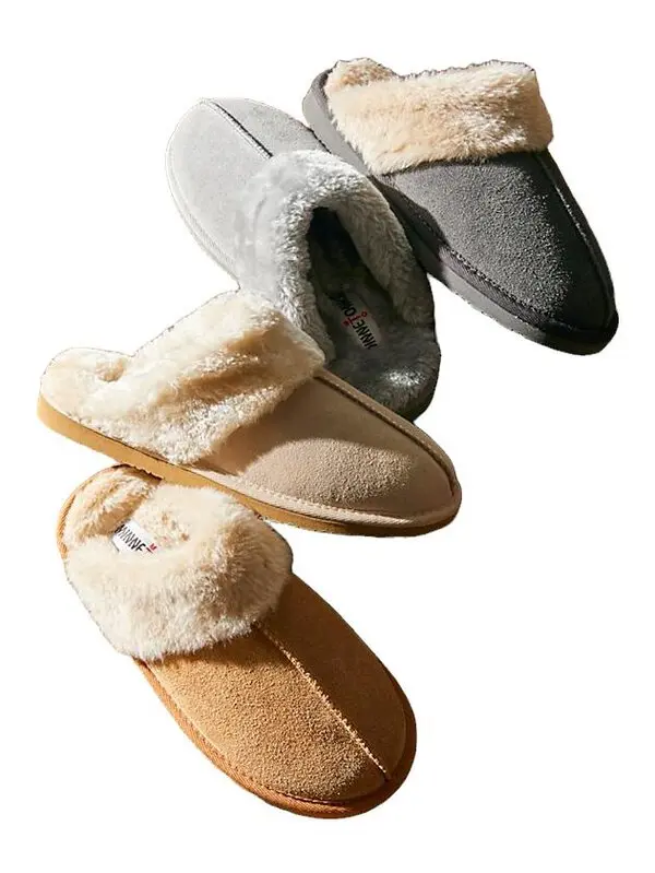 Minnetonka Chesney Suede Slippers - Cinnamon