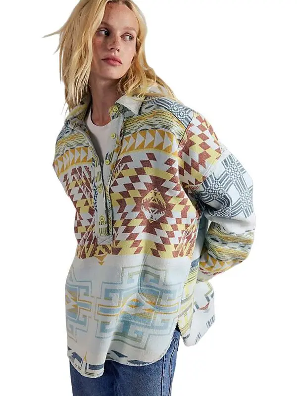 Free People We The Free Arizona Sky Pullover - Dandelion Combo