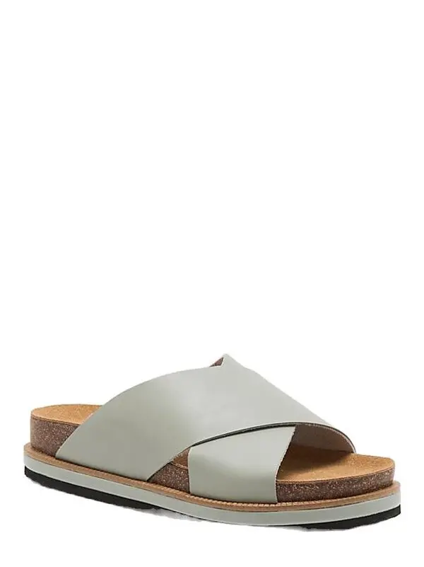 Free People Sidelines Footbed Sandals - Sage