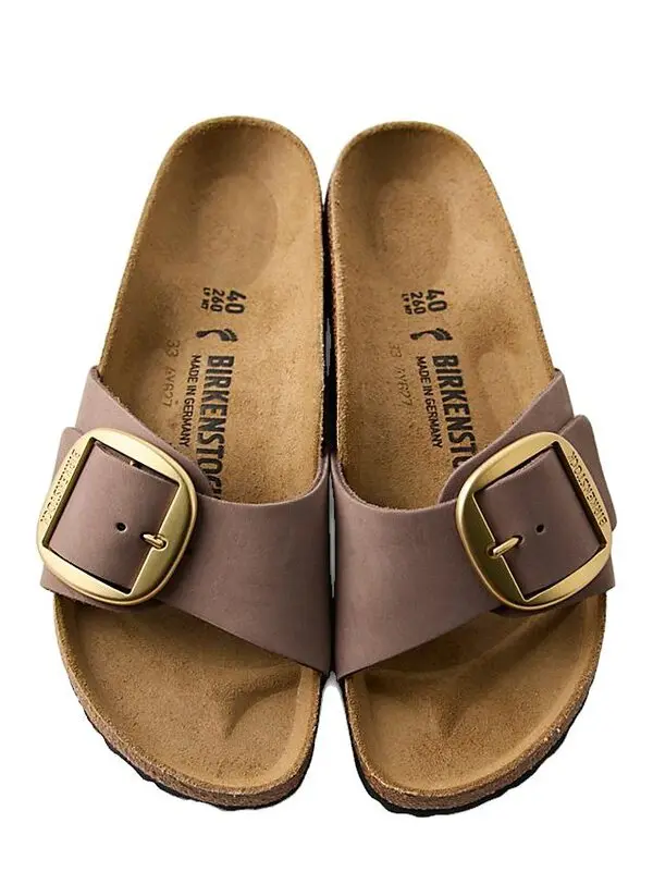 BIRKENSTOCK Madrid Big Buckle Sandals - Faded Purple Nubuck