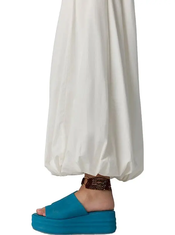 Free People Harbor Flatform Sandals - Emerald Tide