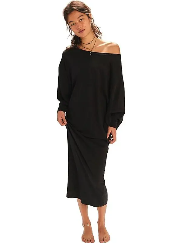 Free People Lifestyle Maxi Dress - Black