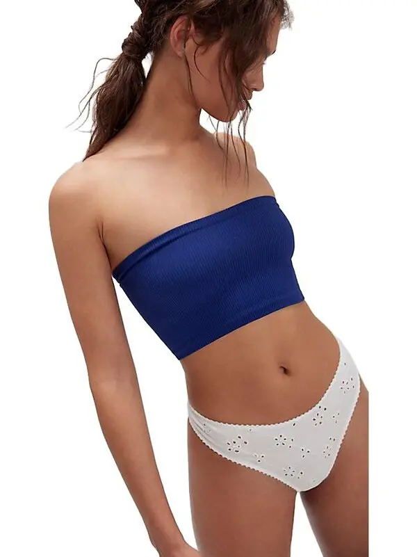 Free People Adrienne Bandeau Top - Blue Depths