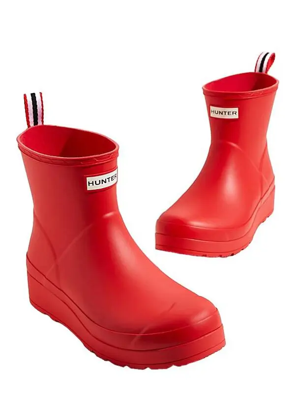 Hunter Play Short Wellies - Red