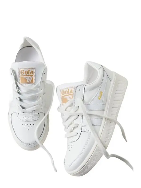 Gola Grandslam Leather Sneakers - White/white/white