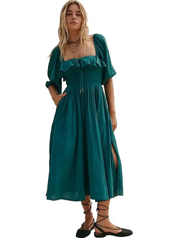Free People Oasis Midi Dress - Dragonfly