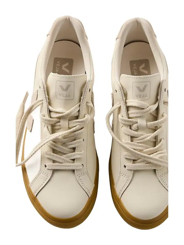 VEJA Esplar Leather Sneakers - Pure/natural
