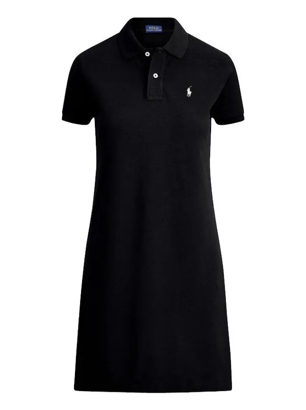 Polo Ralph Lauren Cotton Mesh Short-sleeve Polo Dress - Office Blue