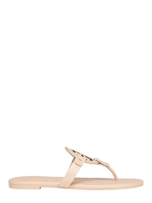 Tory Burch Miller Leather Thong Sandals - Light Makeup