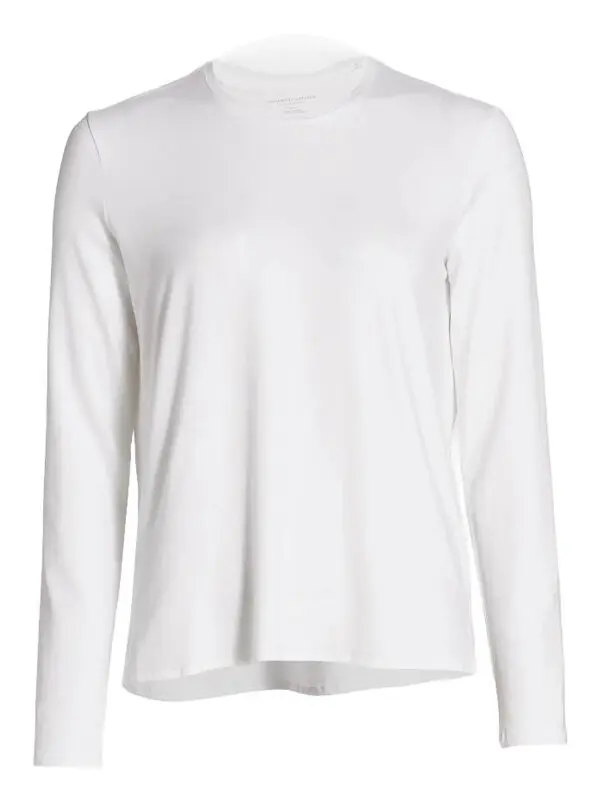 Majestic Filatures Soft Touch Long Sleeve Tee - Blanc
