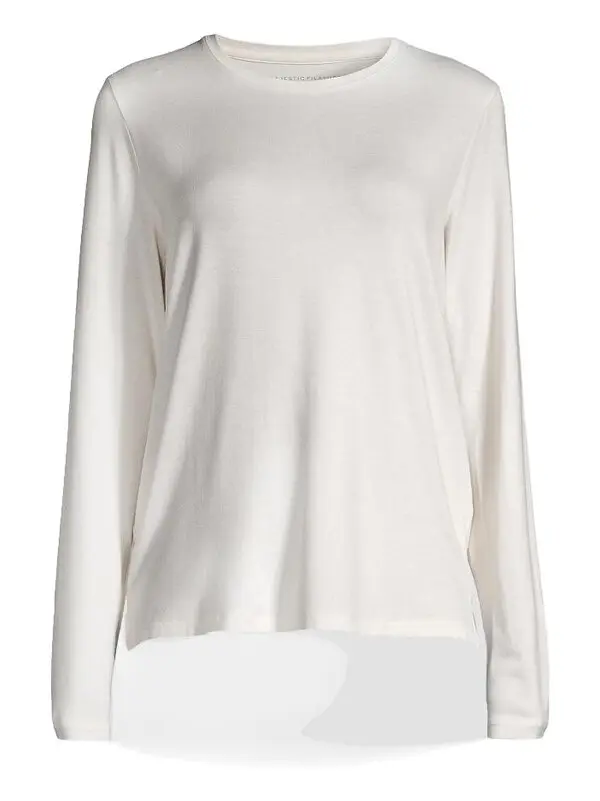 Majestic Filatures Soft Touch Long Sleeve Tee - Cream