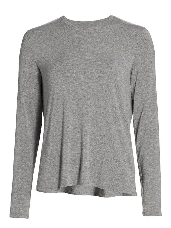 Majestic Filatures Soft Touch Long Sleeve Tee - Gris Chine