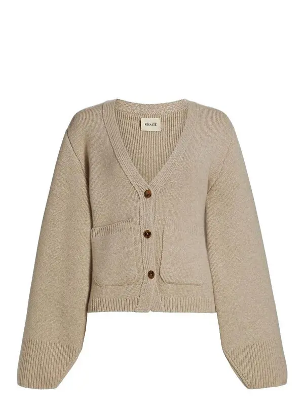 Khaite Scarlett Cashmere Cardigan - Barley