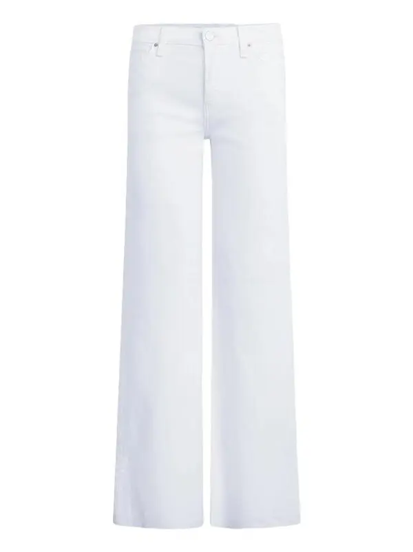 Hudson Jeans Rosie High-rise Wide-leg Jeans - White Lily