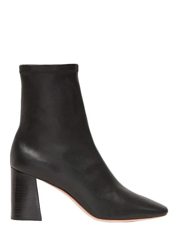 LOEFFLER RANDALL Elise Leather Ankle Boots - Black