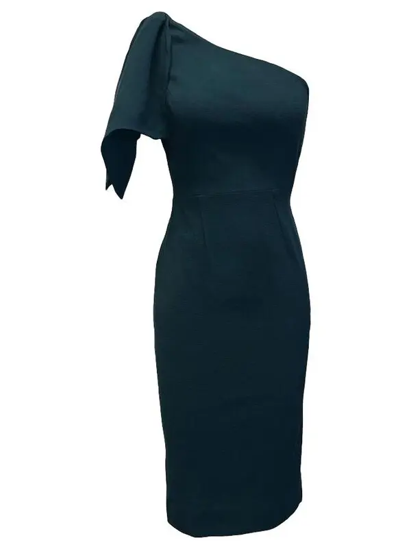 Dress The Population Tiffany One-shoulder Dress - Pine