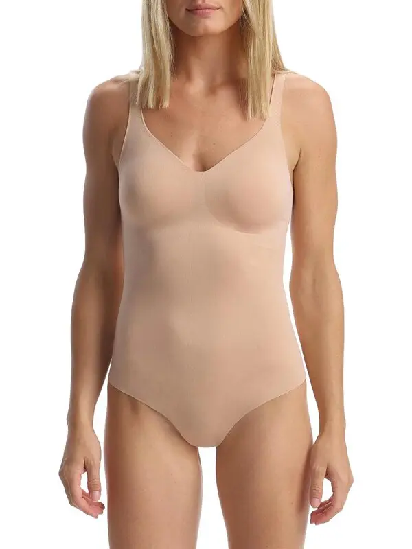 Commando Butter Soft Support Sleeveless Bodysuit - Beige