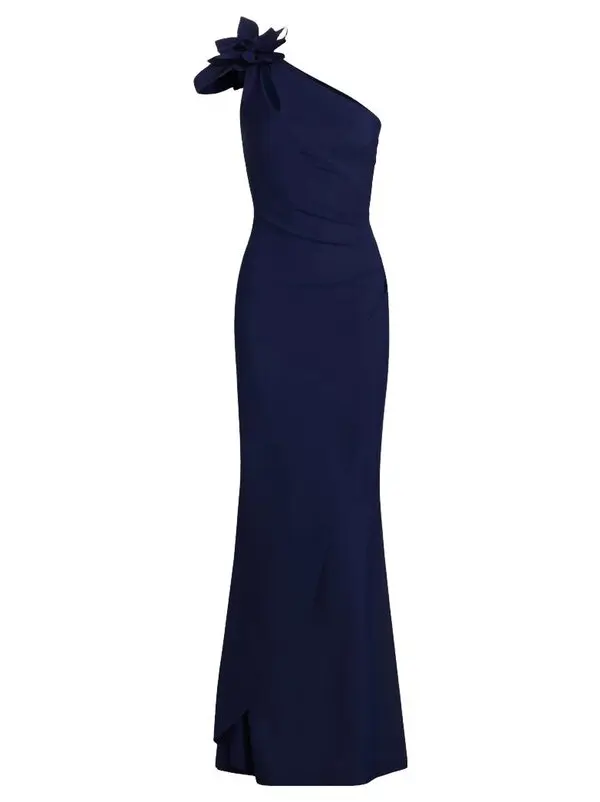 Chiara Boni La Petite Robe Gosia One-shoulder Gown - Blue Notte