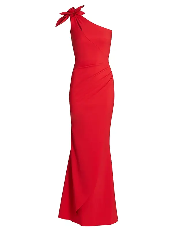 Chiara Boni La Petite Robe Gosia One-shoulder Gown - Passion
