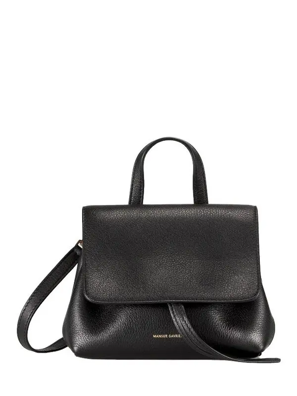 MANSUR GAVRIEL Mini Lady Soft Leather Satchel - Black