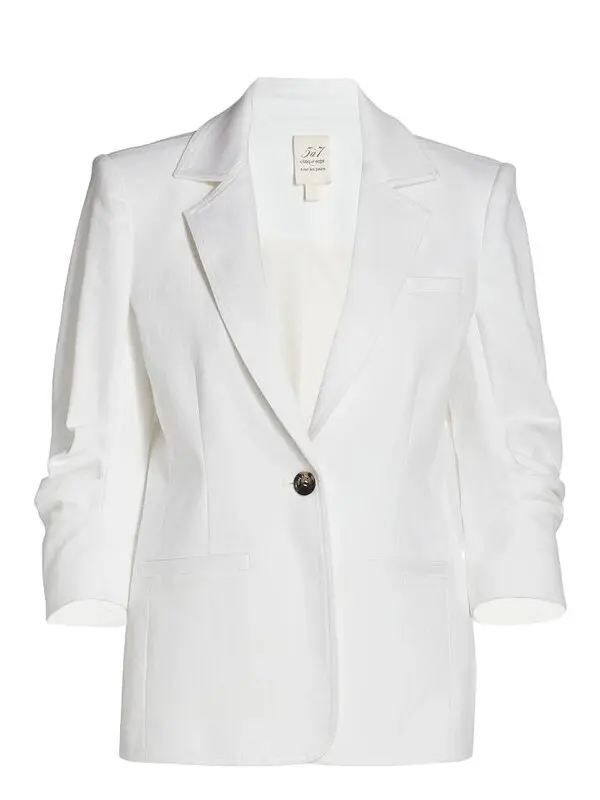 Cinq À Sept Khloe Denim Blazer - White