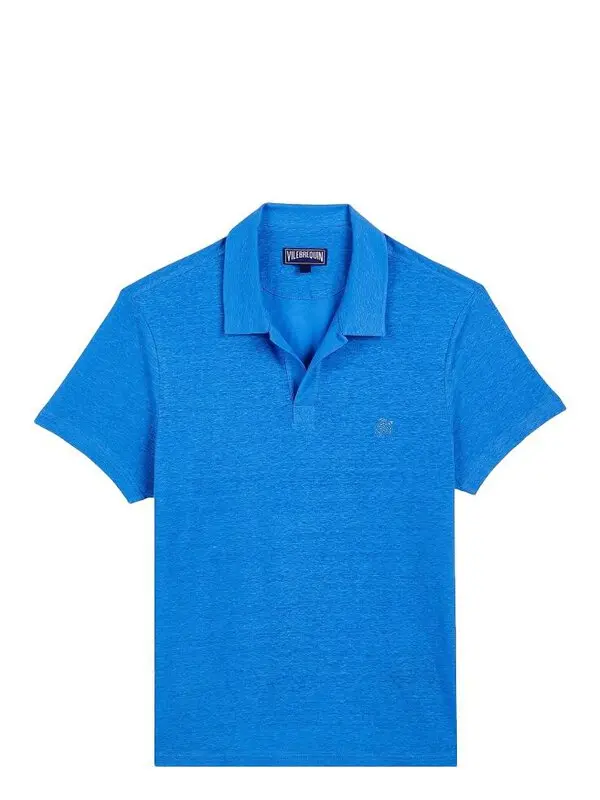 Vilebrequin Pyramid Linen Polo Shirt - Faience