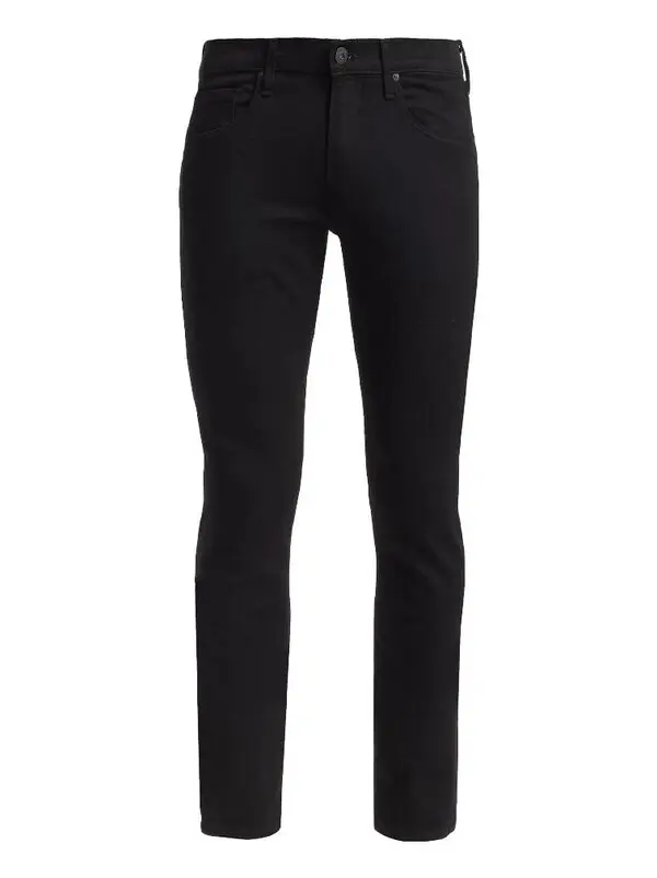 Paige Lennox Stretch Slim-fit Jeans - Black Shadow