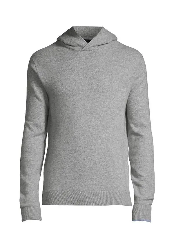 Greyson Koko Wool & Cashmere Hoodie - Light Grey