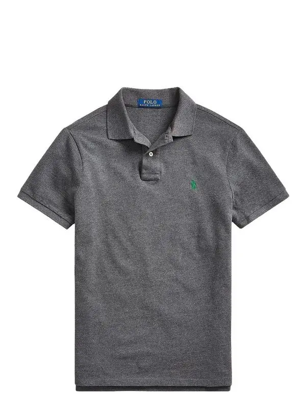 Polo Ralph Lauren Cotton Mesh Polo Shirt - Barclay Heather Grey