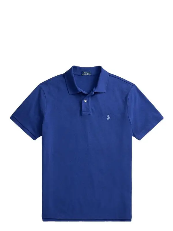 Polo Ralph Lauren Cotton Mesh Polo Shirt - Blue Yacht
