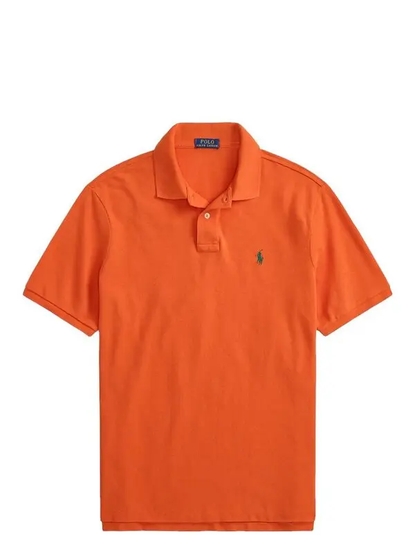 Polo Ralph Lauren Cotton Mesh Polo Shirt - College Orange