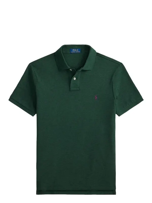 Polo Ralph Lauren Cotton Mesh Polo Shirt - Scotch Pine Heather
