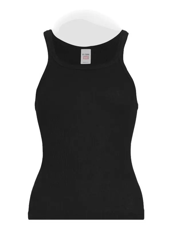 RE/DONE The Ribbed Tank - Black