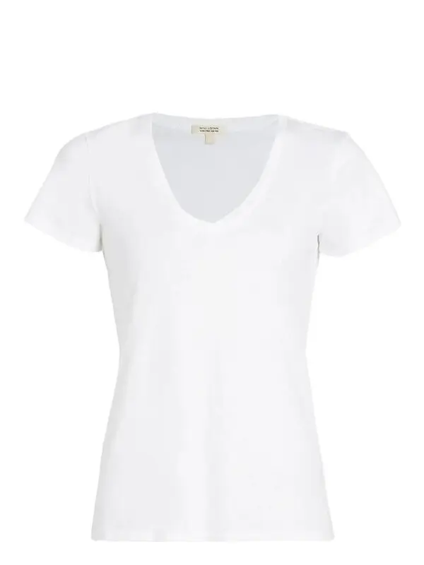 NILI LOTAN Carol V-neck T-shirt - White