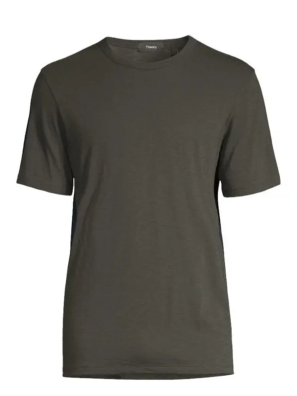Theory Essential Short-sleeve Cotton T-shirt - Black
