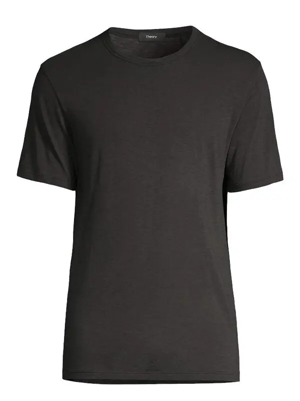 Theory Essential Short-sleeve Cotton T-shirt - Eclipse