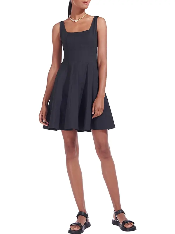 Staud Wells Mini Dress - Black