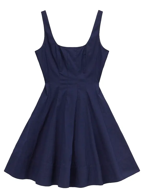 Staud Wells Mini Dress - Navy