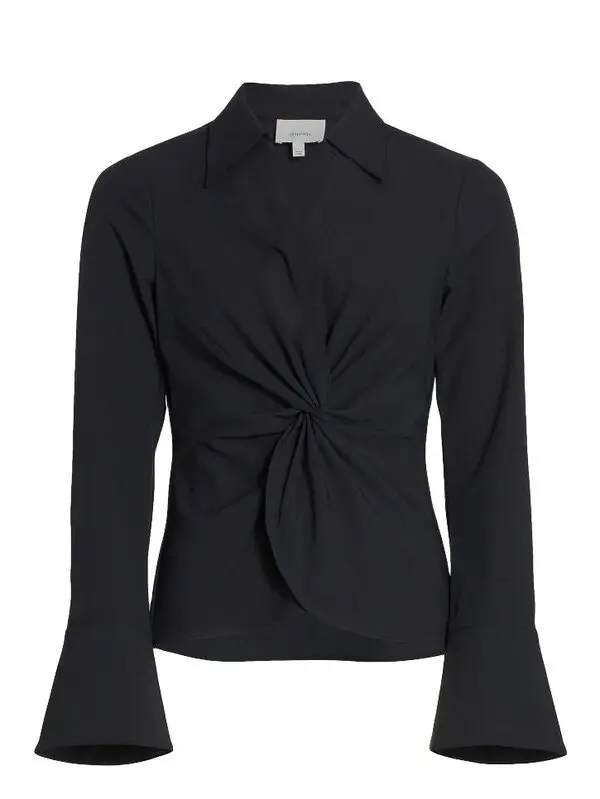 Cinq À Sept Mckenna Twist-front Blouse - Black
