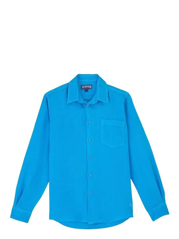 Vilebrequin Long-sleeve Linen Shirt - Pourpre