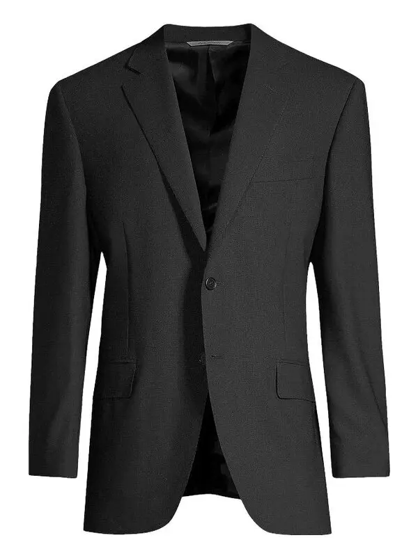 Canali Classic Fit Wool Blazer - Black