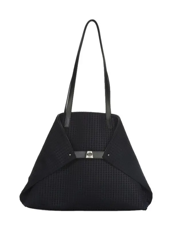 Akris Ai Neoprene Tote - Black
