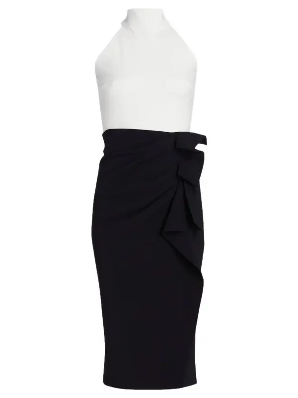 Chiara Boni La Petite Robe Aadiel Bic Halter Dress - White Black