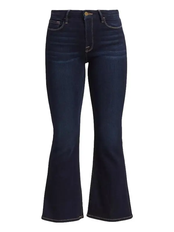 FRAME Le Crop Mid-rise Stretch Boot-cut Jeans - Cabana